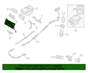 Genuine OEM Heater & AC Control Part# LR070396 Fits 2015-2016 Land ...