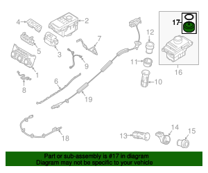 2013-2017 Land Rover Range Rover Knob LR071111 | JaguarParts.com