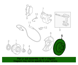 34112227171 - 1995-2002 BMW Front Brake Rotor (34-11-2-227-171) | BMW ...