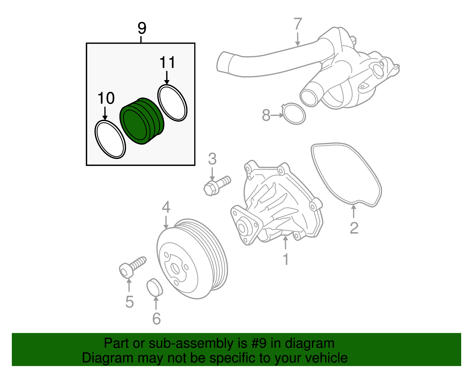 2010-2018 Porsche Engine Coolant Thermostat 948-106-034-04 | Sunset ...