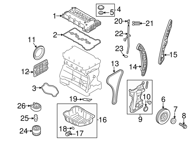 24471-2G350 - Chain Guide 2011-2018 Kia | Kia.Parts Store