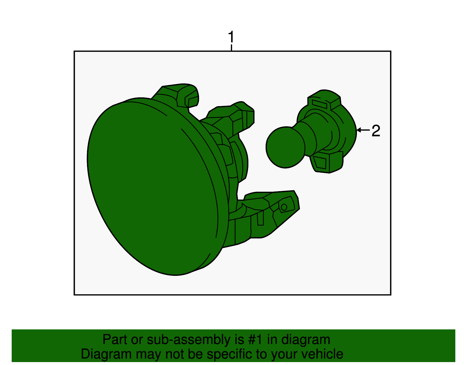 2016-2022 Chevrolet Front Fog Lamp 42548992 GM | GMPartsDirect.com