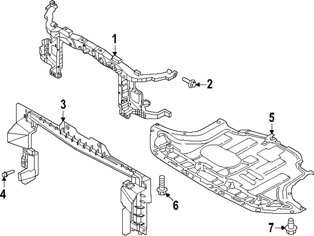 Genuine Under-Body Shield for 2024 Hyundai Kona | Part# 29110-BE000 ...