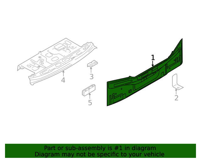 G9110-5EEMA - Rear Body Panel 2020-2022 Nissan Versa | Nissan Parts ...