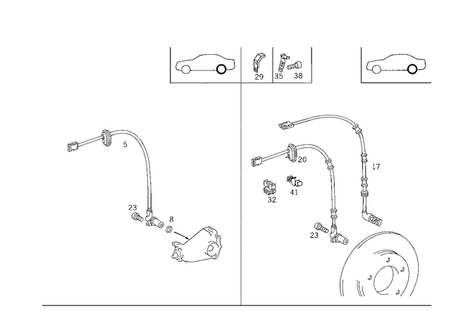 202-540-12-17 - Rotational Speed Sensor 1994-2003 Mercedes-Benz ...