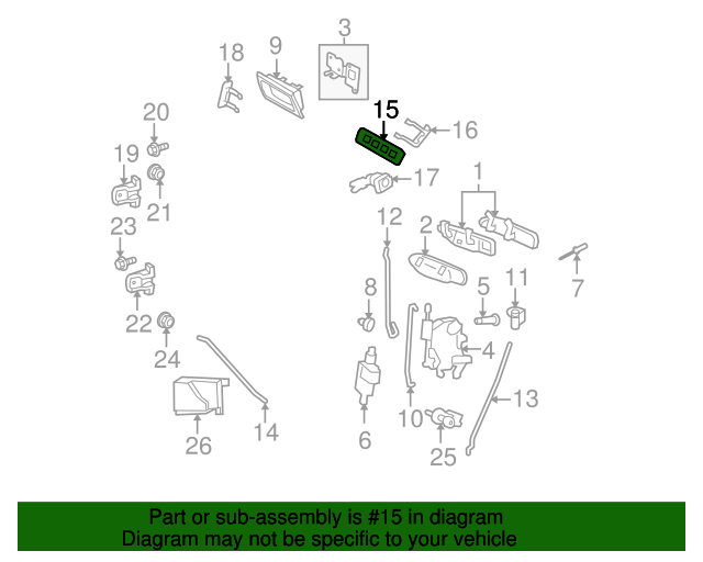 2000-2012 Ford Keyless Lock Pad 8L8Z-14A626-AA | Village Ford
