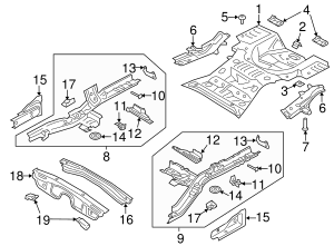 2017-2020 Lincoln Continental Rear Rail Assembly Lower Bracket - Driver ...