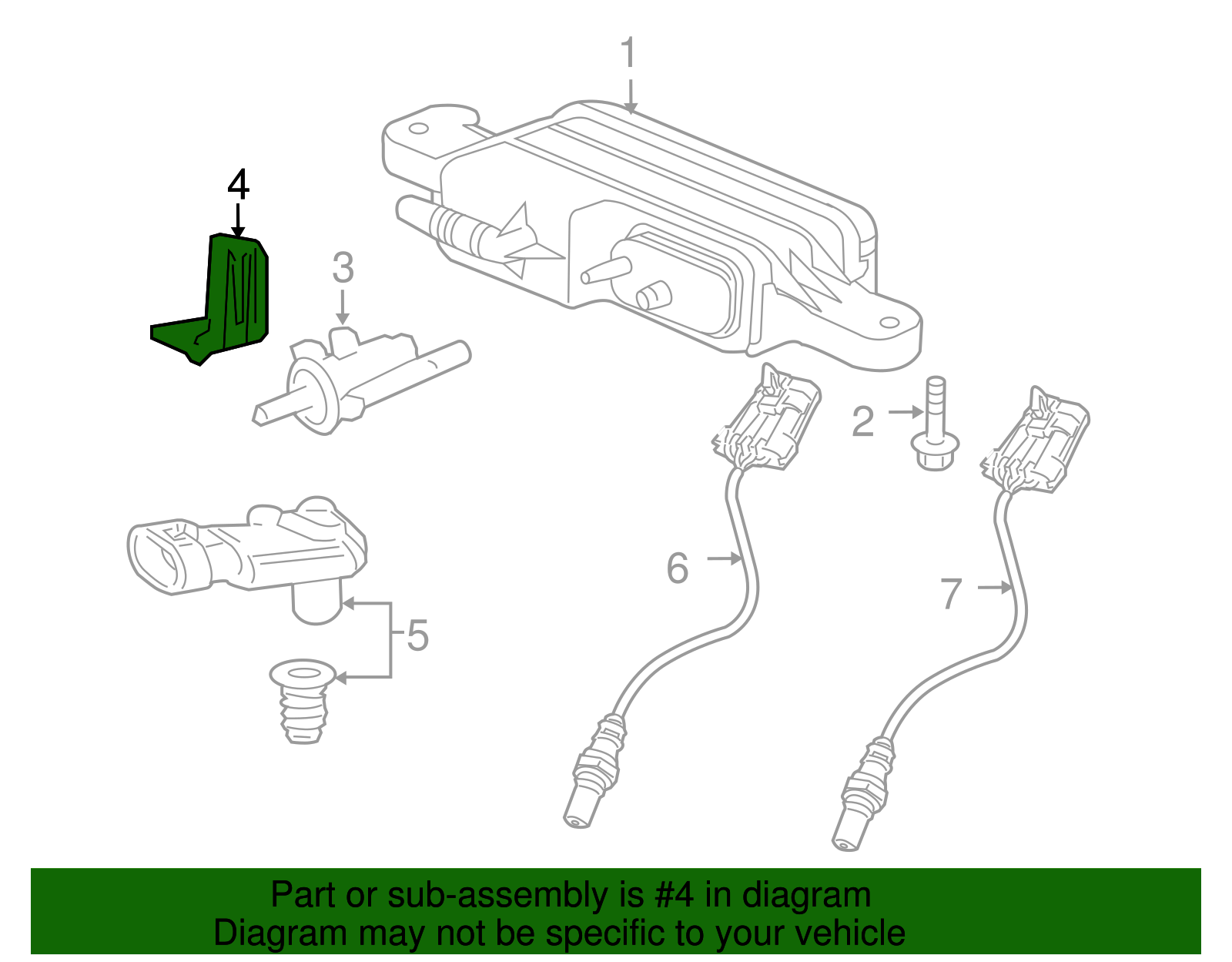 2005-2017 GM Vapor Canister Purge Solenoid Valve Bracket 12577830 ...