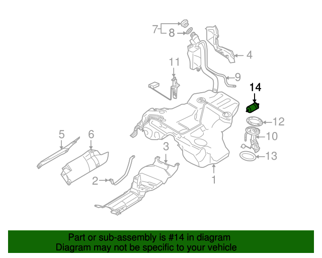 2005-2010 Audi Fuel Filter 4F0-201-511-D | OEM Parts Online