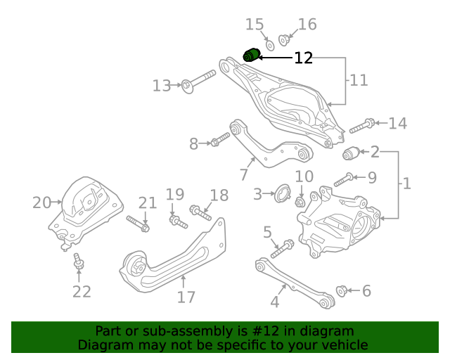 2019-2023 Volvo Suspension Control Arm Bushing 32221198 ...