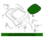 253-740-64-00 - Lift Gate Glass 2020-2022 Mercedes-Benz | Mercedes-Benz ...