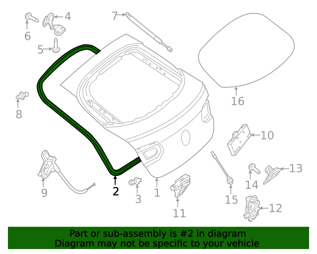 2537402801 - Body Weather-Strip 2020 Mercedes-Benz | Mercedes-Benz USA ...