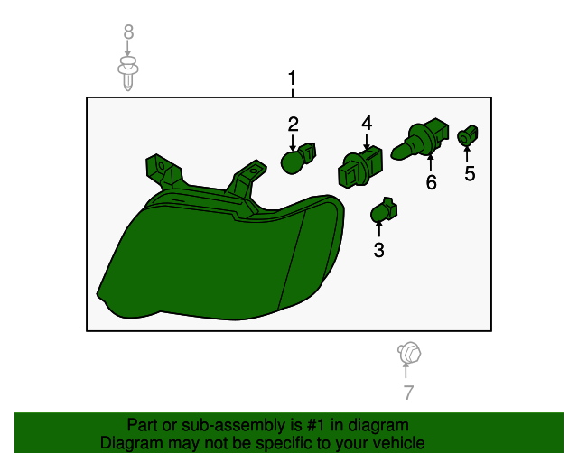 2006-2010 Ford Composite Assembly 6L2Z-13008-AA | Online Ford Parts Catalog