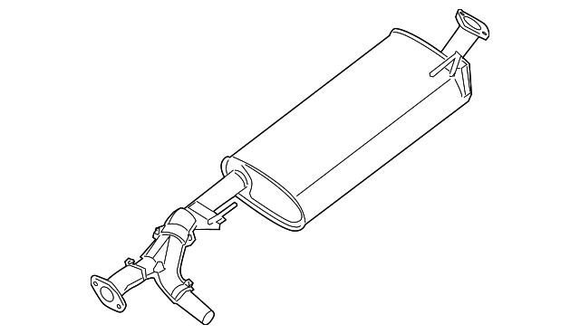 2005-2015 Nissan Muffler & Pipe 20100-ZL00A | Nissan Parts Central