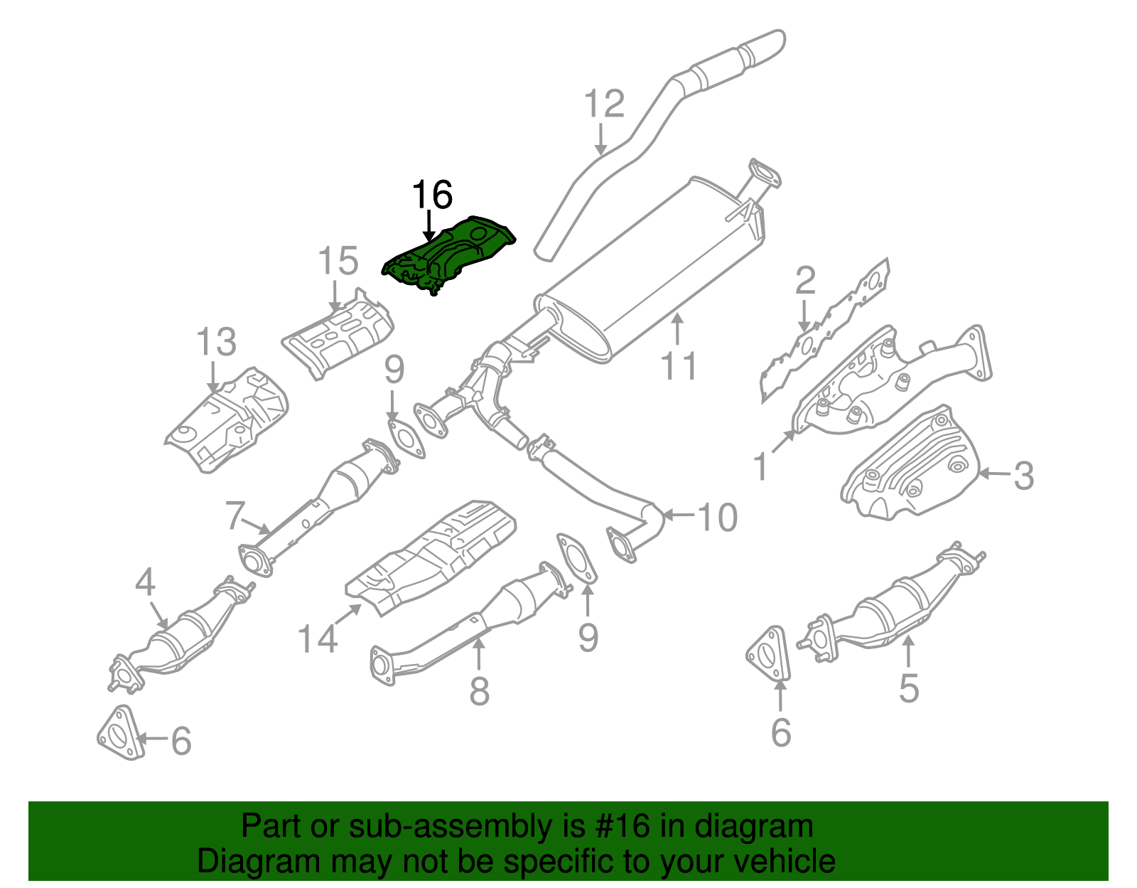 2005-2015 Nissan Xterra Heat Shield 74761-EA000 | Nissan Parts Central