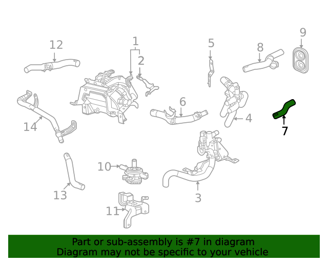 87245-62050 - Heater Hose - 2016-2020 Toyota Mirai | OEM Genuine Toyota ...