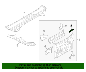 2013-2025 Mazda Center Bracket KD53-70-753 | RealMazdaParts.com