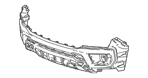 2021-2022 Chevrolet Colorado Black Front Bumper Lower Fascia 84992259 ...