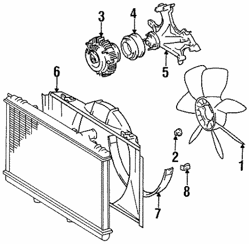 Cooling Fan for 1999 Lexus LS400 | Lexus Direct parts