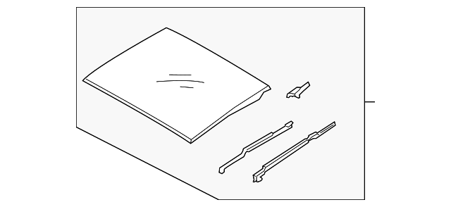 81630-P2000 - Sunroof Glass 2021-2025 Kia Sorento | Kia.Parts Store