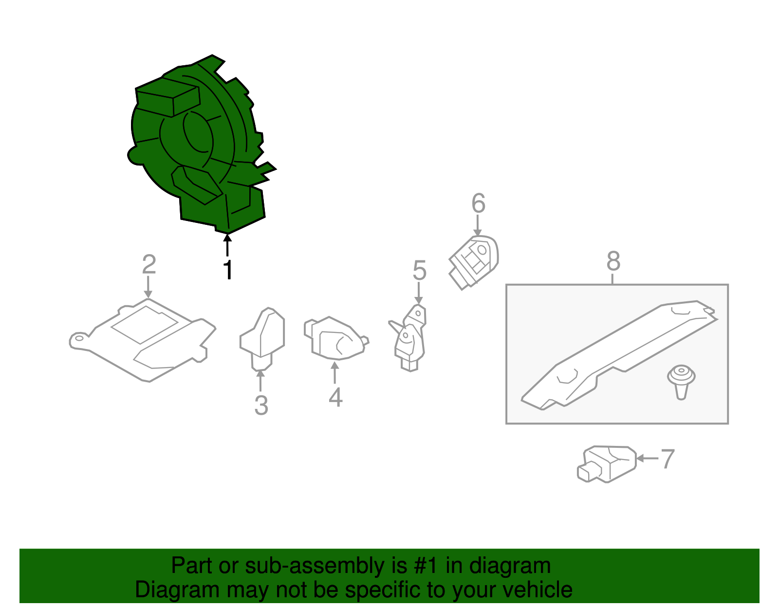 2012-2024 Subaru Clock Spring 83196FJ030 | Subaru Parts Store