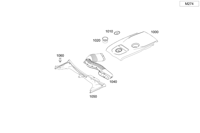 205-500-00-55 - Cold Air Intake 2015-2018 Mercedes-Benz C300 | Mercedes ...