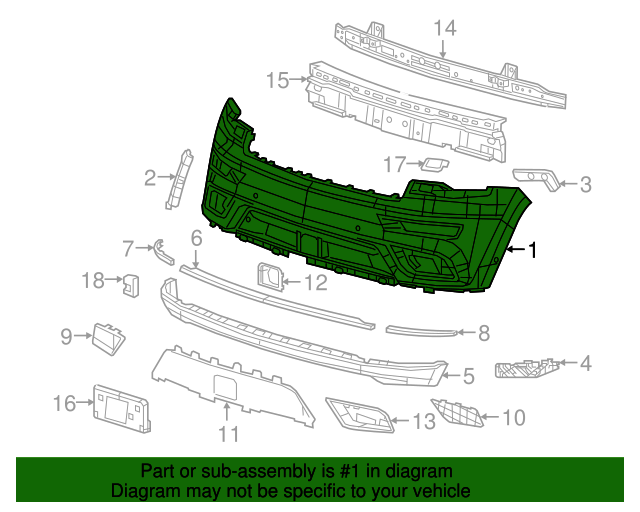 2017-2020 Jeep Grand Cherokee Bumper Cover 68334991AA | TascaParts.com