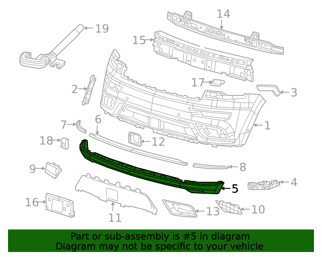 2016-2022 Jeep Fascia 68262001AA | Mopar Parts Canada