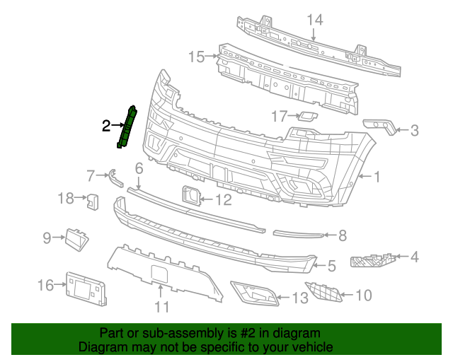 2017-2019 Jeep Grand Cherokee Side Support - Passenger Side (RH ...
