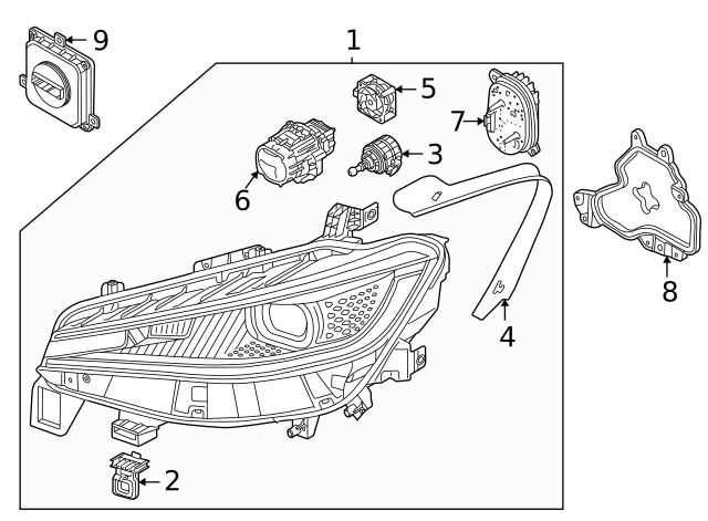 2021-2023 Volkswagen ID.4 Headlight Gasket 11A-941-120 | QuirkParts