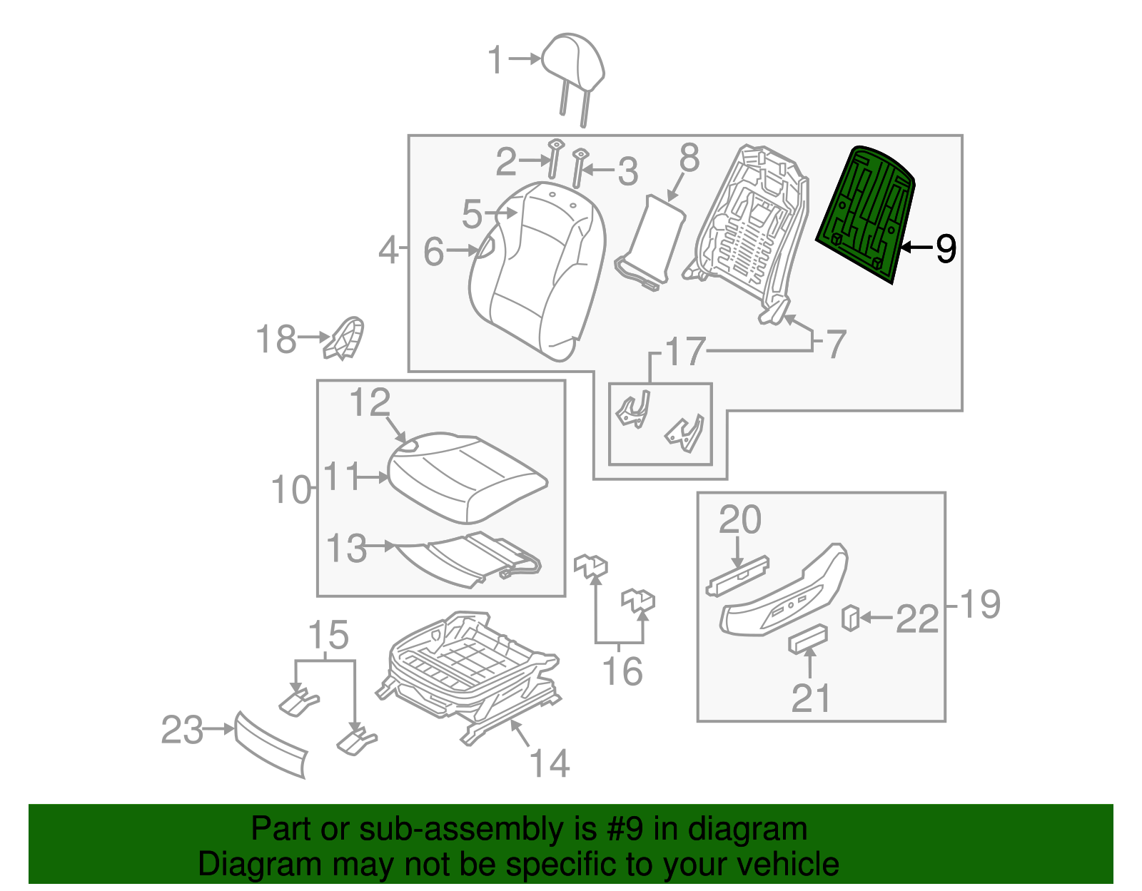 88390-3S000-YDW - Seat Back Panel 2011-2015 Hyundai Sonata | AutoNation ...