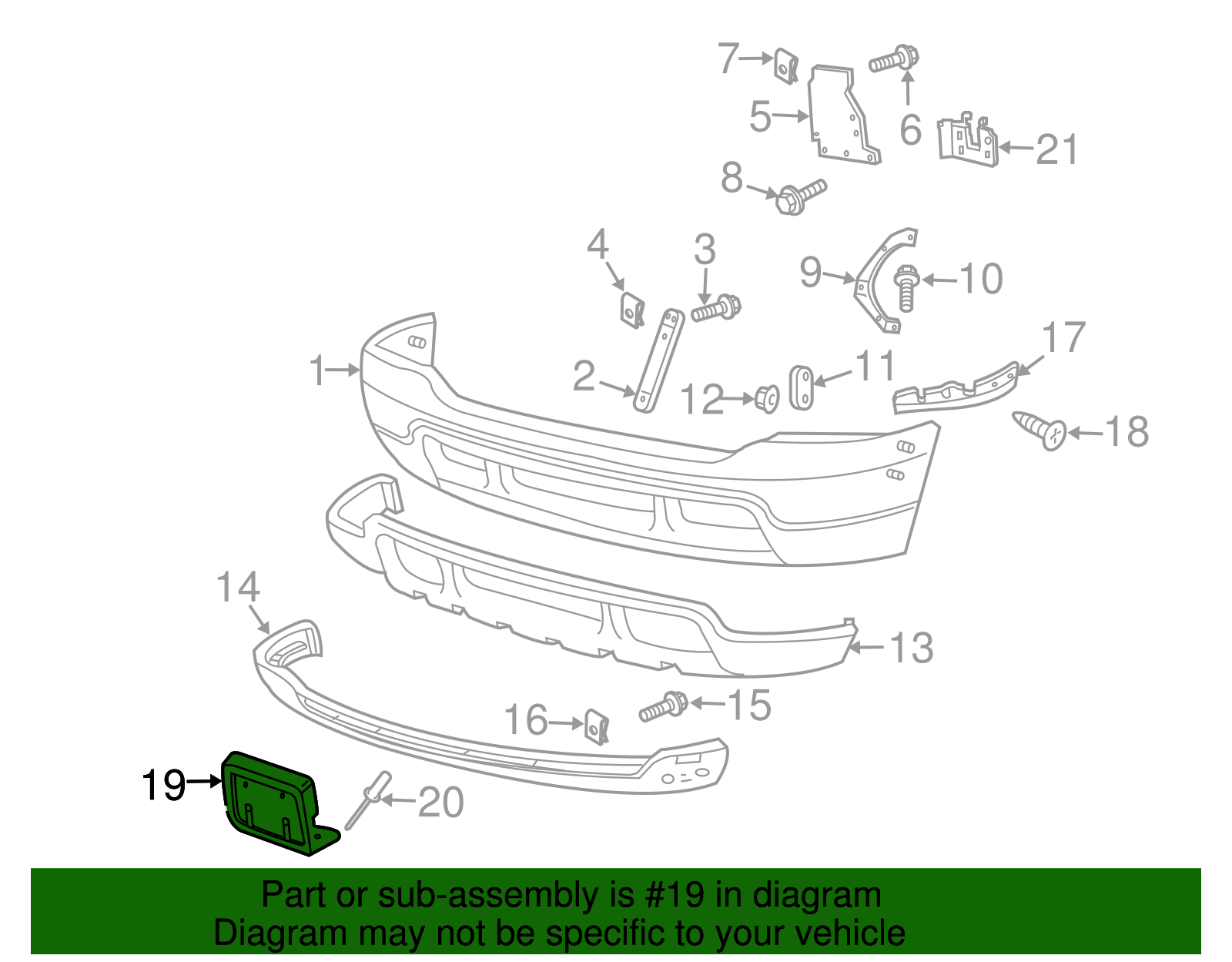 2C3Z-17A385-AA - 2002-2004 Ford - License Bracket | My Ford Parts
