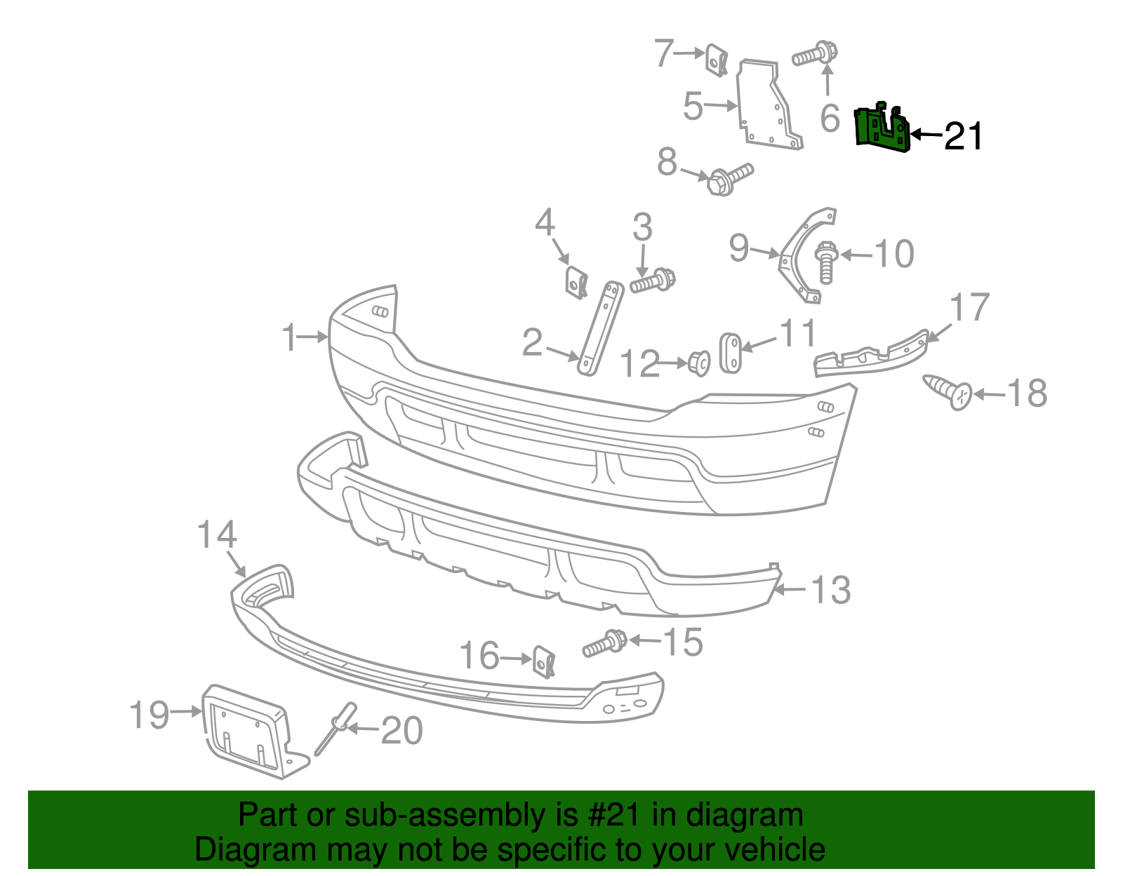1999-2004 Ford Bumper Impact Absorber Spacer - Passenger Side (RH) F81Z ...