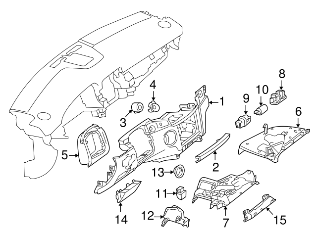 906-680-00-65 - Lock Bezel 2010-2020 Mercedes-Benz | AutoNationParts.com