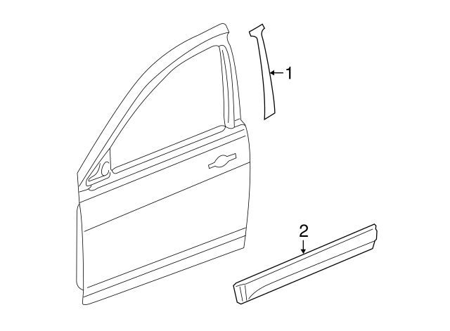 2011-2017 Jeep Patriot Lower Molding - Passenger Side (RH) 5182566AC ...