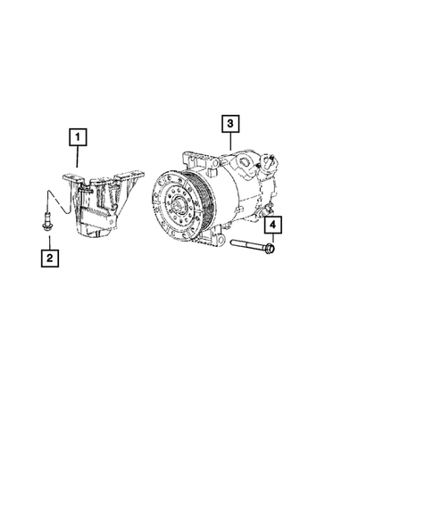 Air Conditioner Compressor and Mounting for 2018 Jeep Compass | Mopar ...