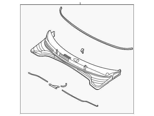 2020-2021 Kia Soul Cowl Grille 86150 K0000 | QuirkParts