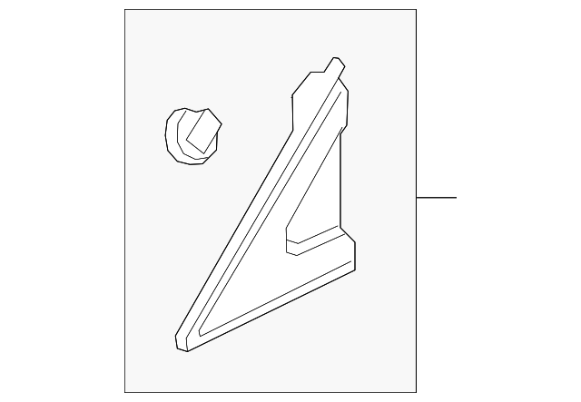 2020-2023 Cadillac XT6 F Molding 84759937 GM | GMPartsDirect.com