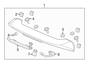 90315-STX-A01 - Nut Garnish (M5) - 2016-2021 Honda | Honda Factory Parts