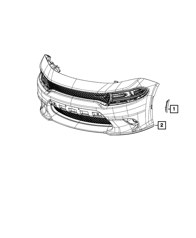 2015-2023 Dodge Charger Side Marker Lamp, Left 68214405AA | TascaParts.com