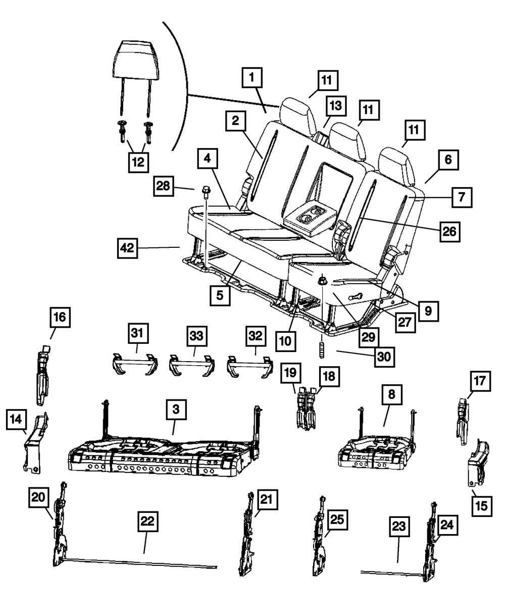 2010-2012 Mopar Seat Belt Retractor Cover 1RX94XDVAA | Mopar eStore