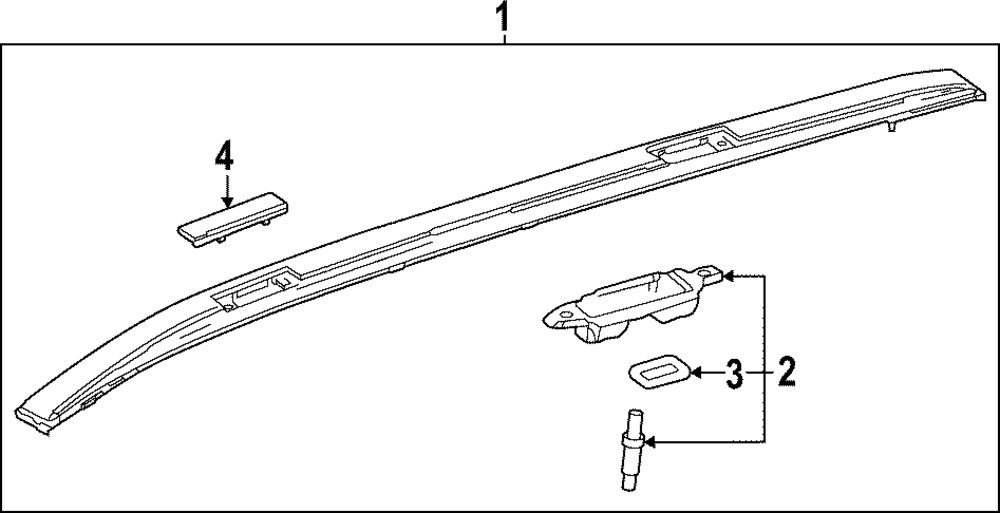 2023-2025 Toyota bZ4X Roof Rack 62404-42050 | Toyota Parts Center