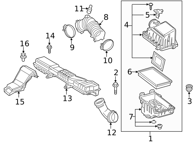 2020 Toyota Corolla Air Cleaner Assembly 17700-0T260 | Toyota San Diego ...