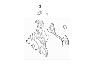 MD030763 - Engine Water Pump Gasket 1985-2006 Mitsubishi | Mitsubishi ...