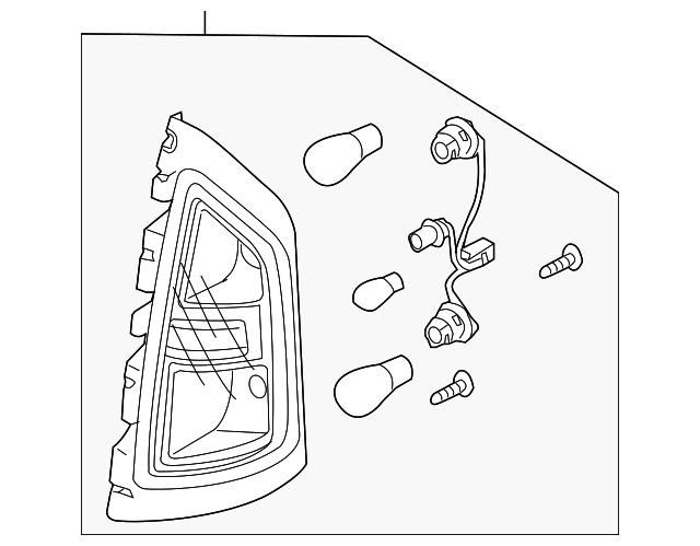 2010-2011 Kia Soul Tail Lamp Assembly 92410-2K000 | QuirkParts
