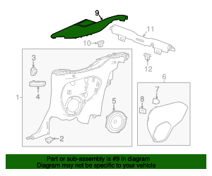 2016-2024 Chevrolet Camaro Driver Side Panel Replaces Parts Number ...
