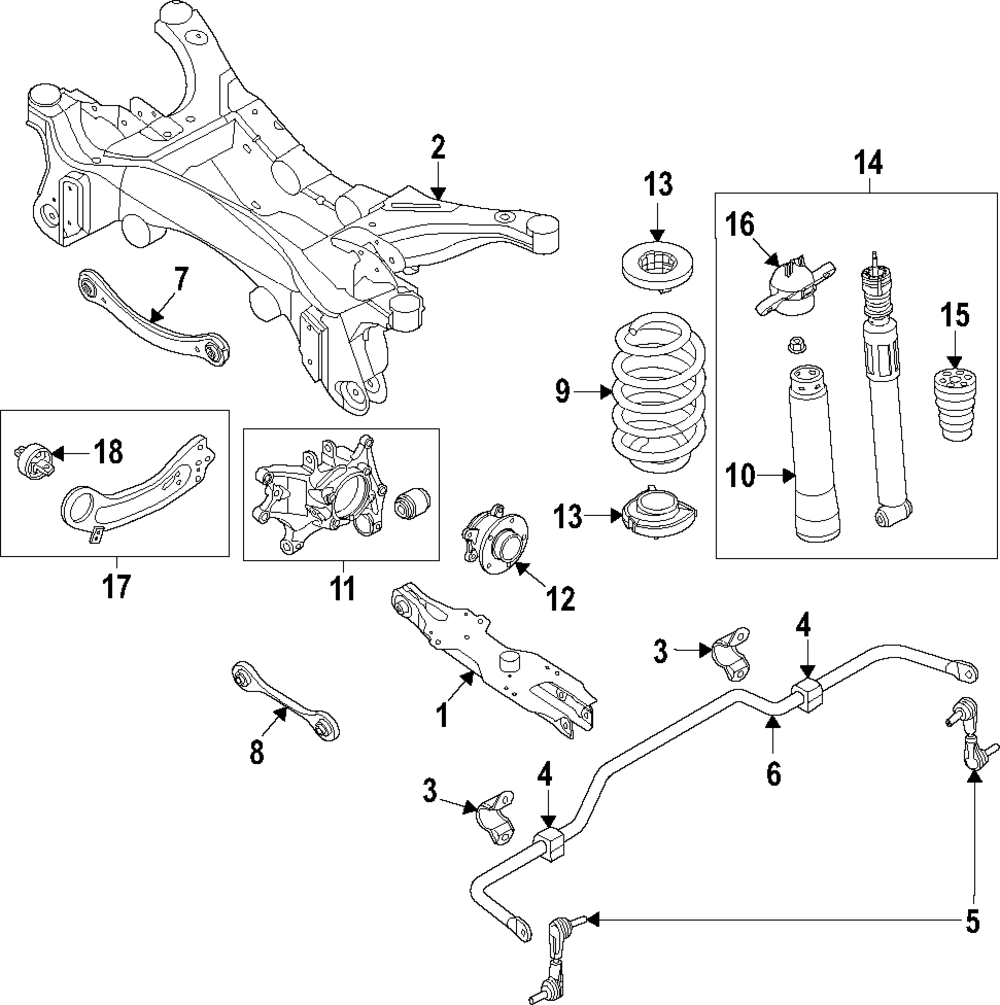 NZ6Z-5A772-A - Stabilizer Bar 2022-2024 Ford Maverick | Big 3 Auto Parts