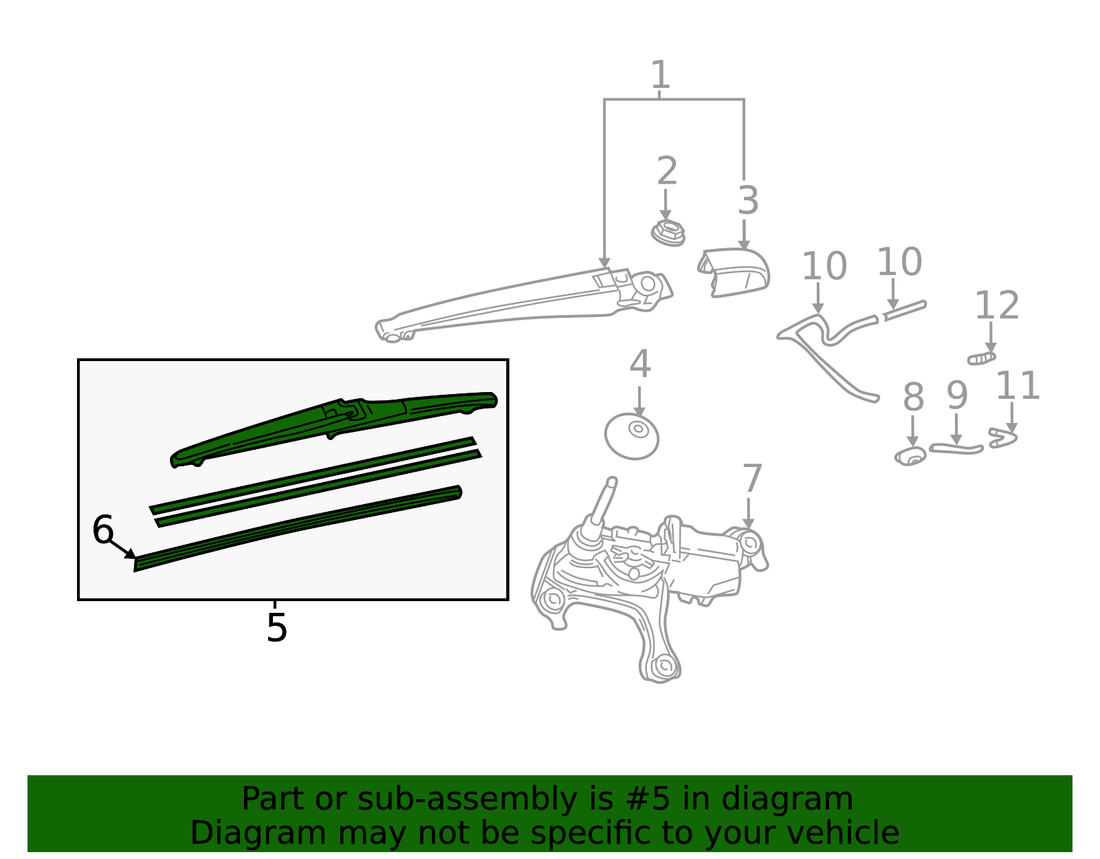 85242-78010 - Wiper Blade 2018-2025 Lexus | Lexus Parts Outlet