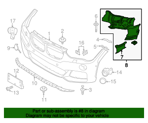 Genuine BMW 51-11-7-954-216 | Lamp Bracket | FREE Shipping on Most ...