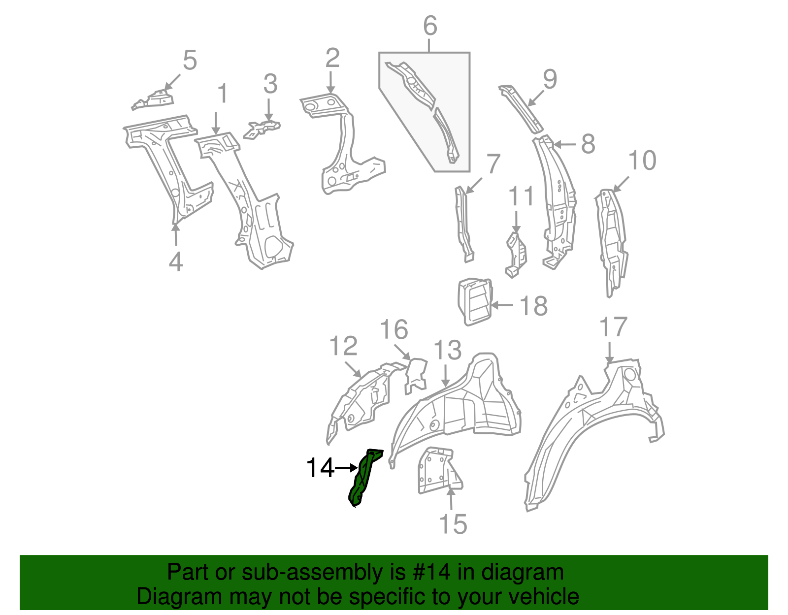 2006-2018 Toyota RAV4 Extension 61065-0R010 | Toyota Parts Center